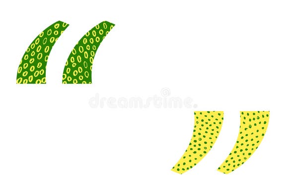 Spotted Quotation Marks on White Background Stock Vector - Illustration ...