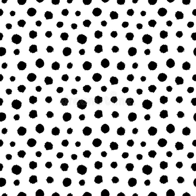 Spotted Seamless Pattern. Vector Hand-drawn Background Stock Vector ...