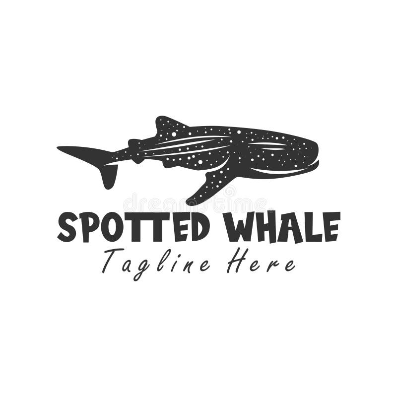 Spotted Whale Illustration Logo Stock Vector - Illustration of ...