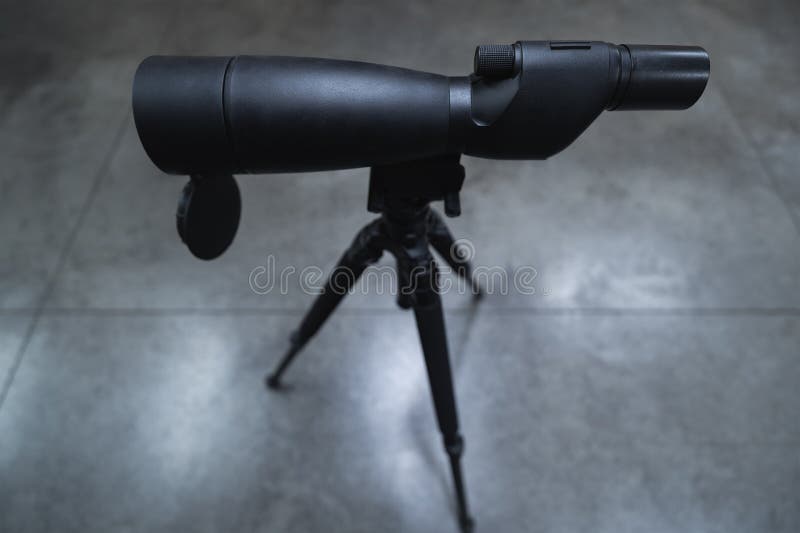 Spotting Scope at a Shooting Range Stock Image - Image of shooting ...