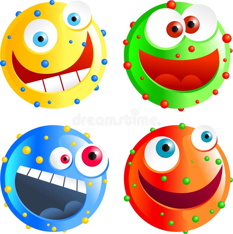 Spotty smilies stock vector. Illustration of infection - 5609731