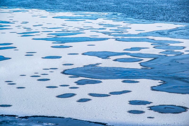 Spotty snow stock photo. Image of hole, snow, environment - 33455222