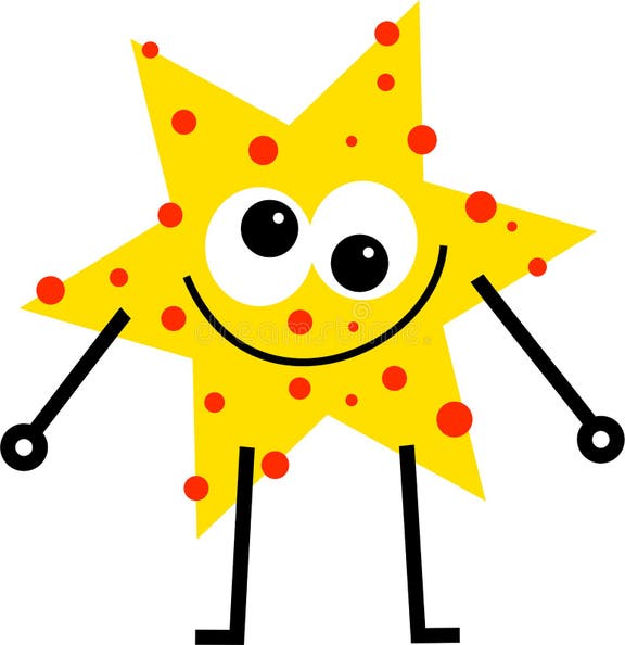 Spotty star stock illustration. Illustration of character - 5643456