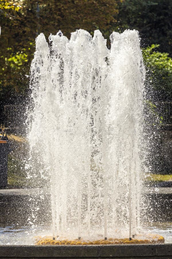 Spout in a fountain stock image. Image of fountain, outdoors - 39452427