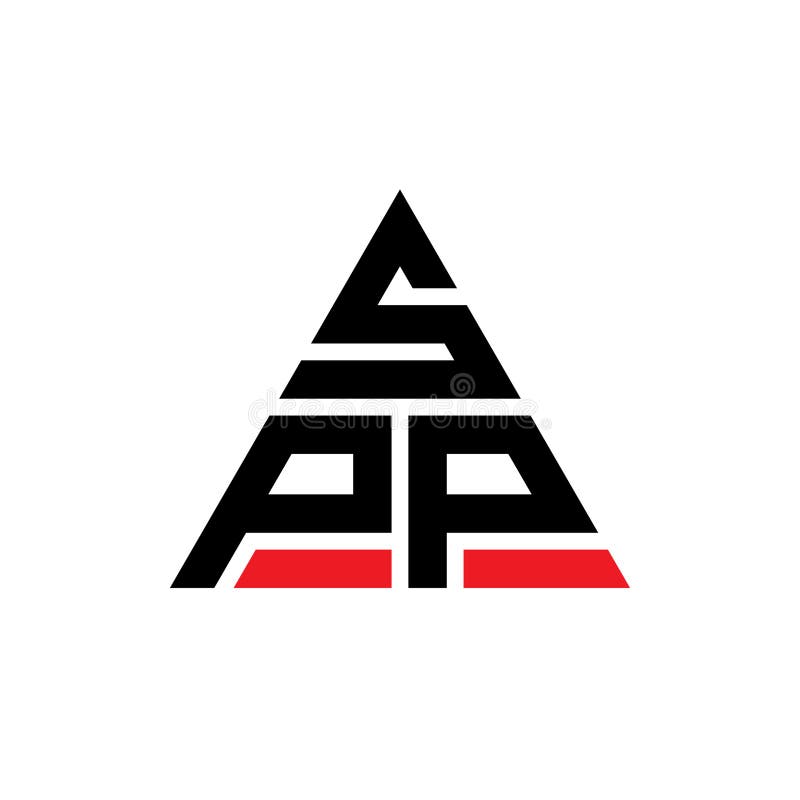 SPP Triangle Letter Logo Design with Triangle Shape. SPP Triangle Logo ...