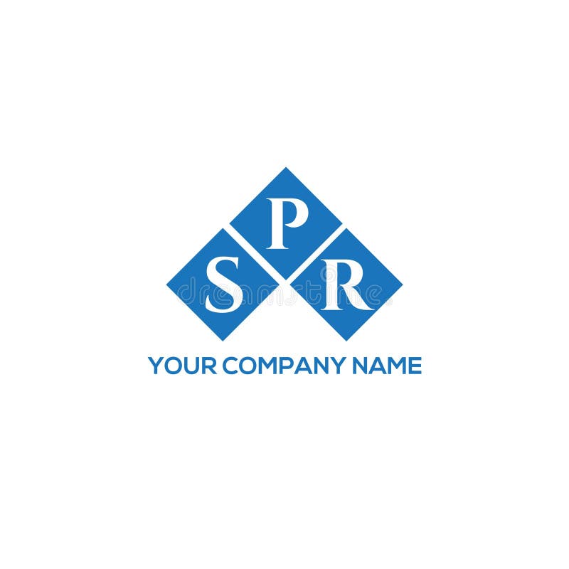 SPR Letter Logo Design on White Background. SPR Creative Initials ...