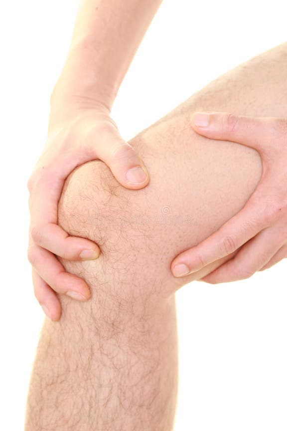Sprained knee stock photo. Image of arthritis, knee, face - 43819052