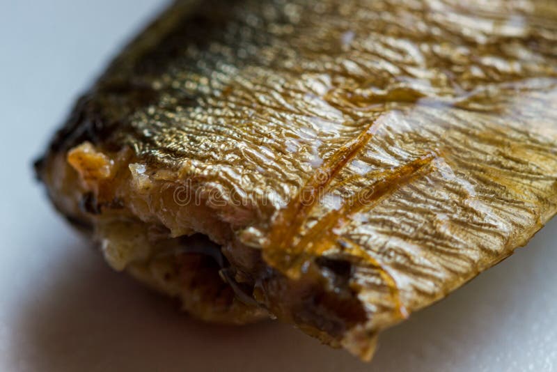 Sprat Fish on White Surface Stock Photo - Image of dinner, marinated ...