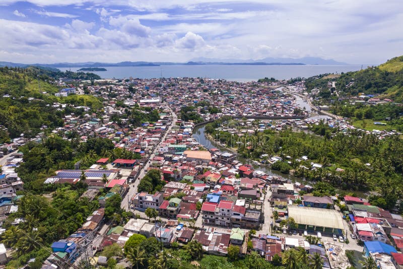 The Sprawling Cityscape of Catbalogan, the Capital City of Samar Stock ...