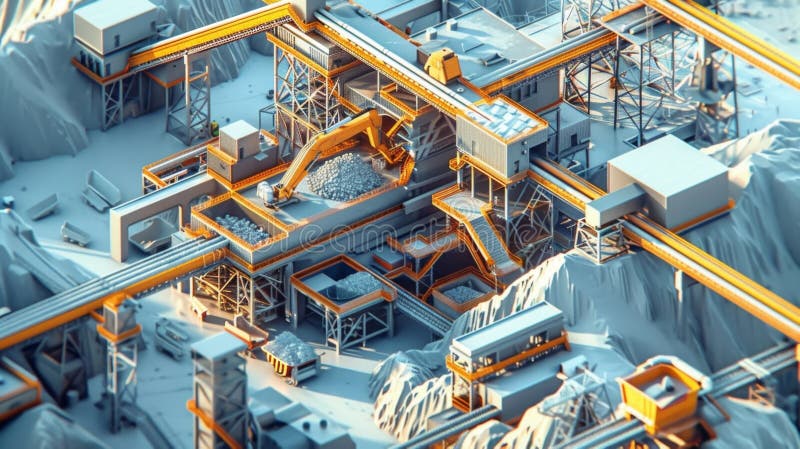 A Sprawling Facility Meticulously Arranged To Optimize Mining ...