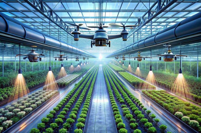 A Sprawling, Futuristic Farm Where AI-driven Machines Stock ...