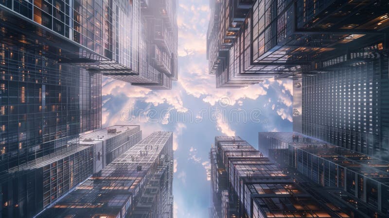 A Sprawling Metropolis Dominated by Towering Skyscrapers that Stretch ...