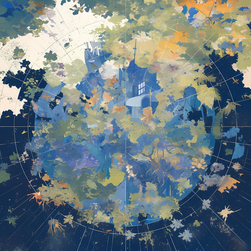 A Sprawling Network of Interconnected Systems Stock Illustration ...