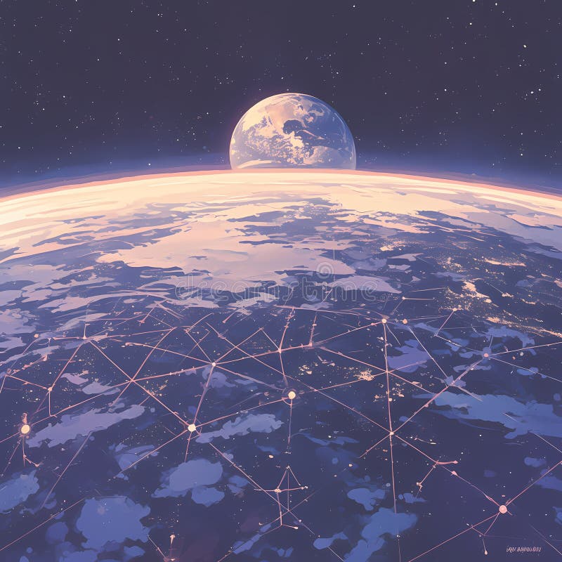 A Sprawling Network of Interconnected Systems Wraps Around Earth Stock ...