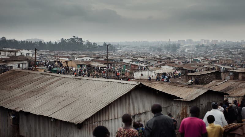 Slum. stock illustration. Illustration of stadium, person - 380694726