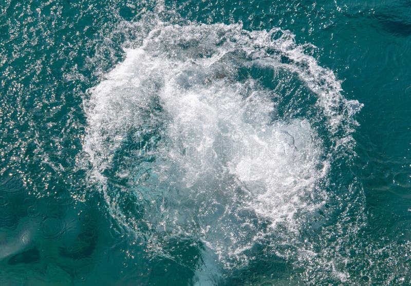 Spray in the Blue Water of the Sea Stock Image - Image of splash, coast ...