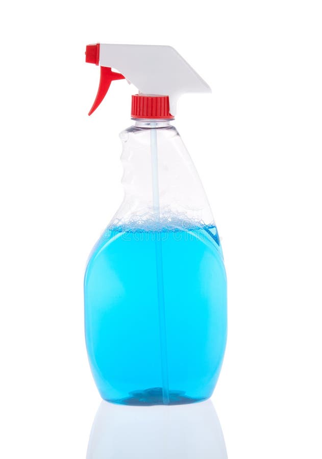 Spray Bottle Windex Window Cleaner Stock Image - Image of isolated ...