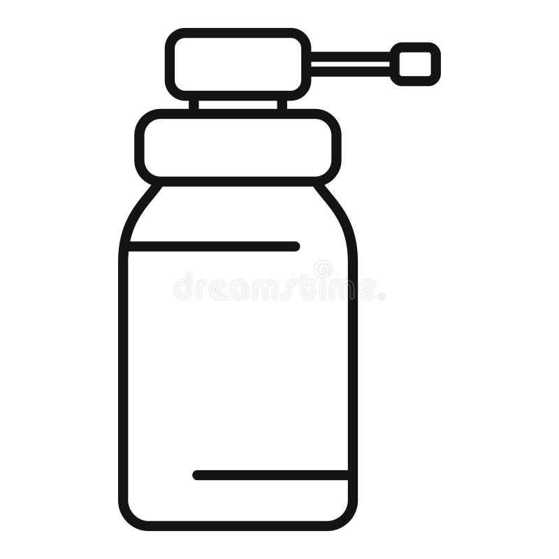 Spray Bottle Icon Outline Vector. Shield Resistance Potion Stock Vector ...
