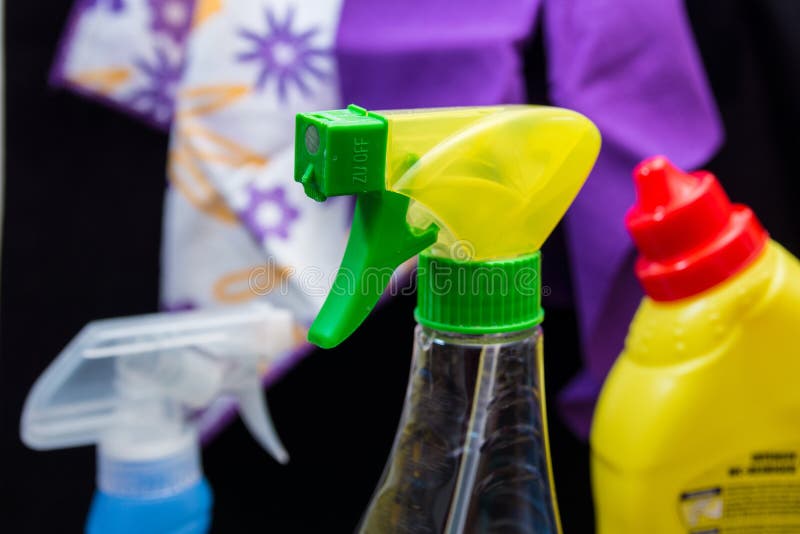 Spray bottle stock image. Image of orange, clean, yellow - 50217919