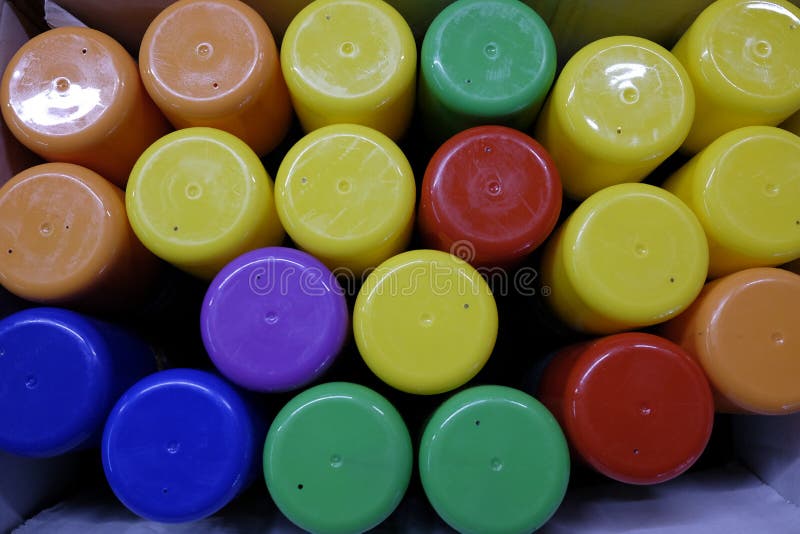 Spray can caps stock photo. Image of paint, graffiti - 108395170