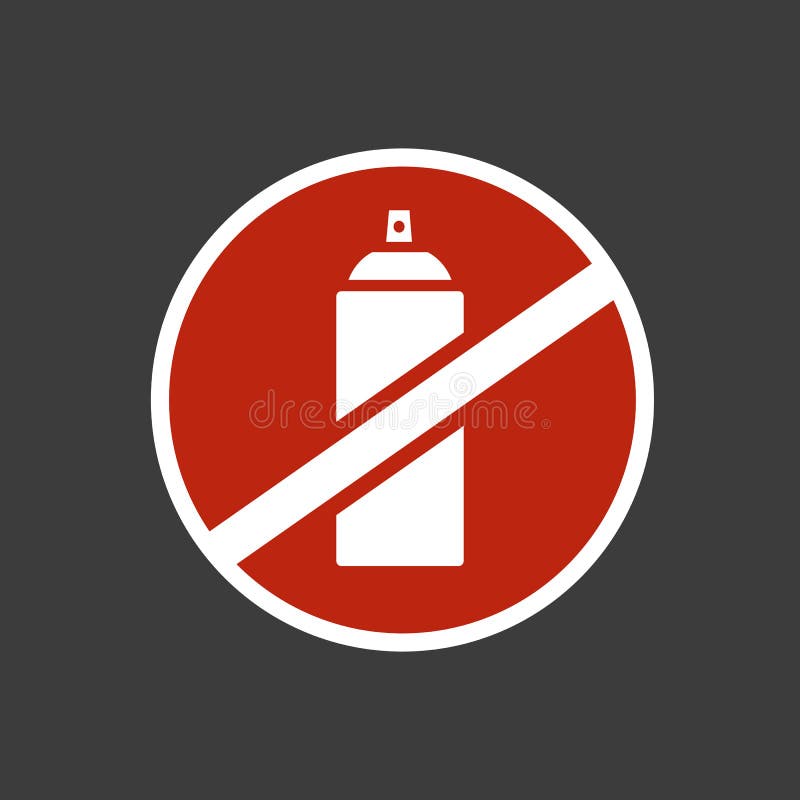 Spray Can Color Icon Icon Flat Web Sign Symbol Logo Label Stock Vector ...