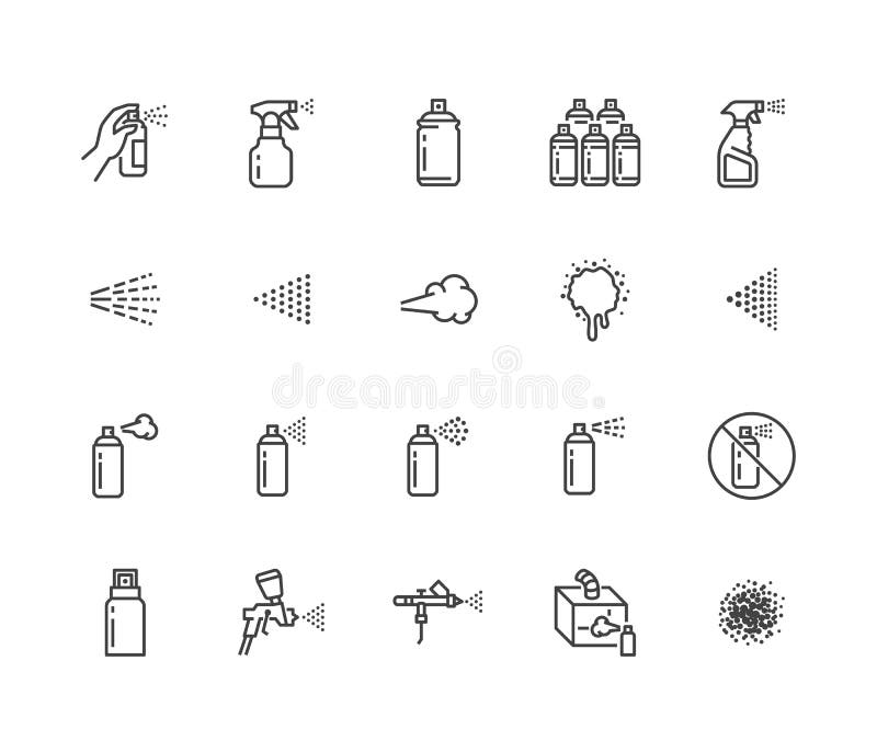 Spray Coating Application Materials Engineering Line Icon Vector ... Spray Coating Application Materials Engineering Line Icon Vector ...