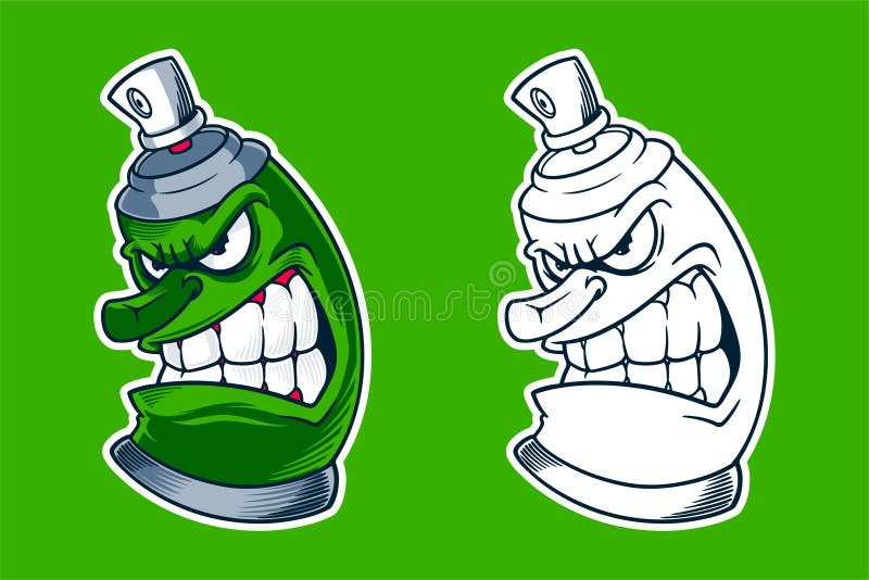 Spray Can Cartoon Monster Stock Illustrations – 71 Spray Can Cartoon ...
