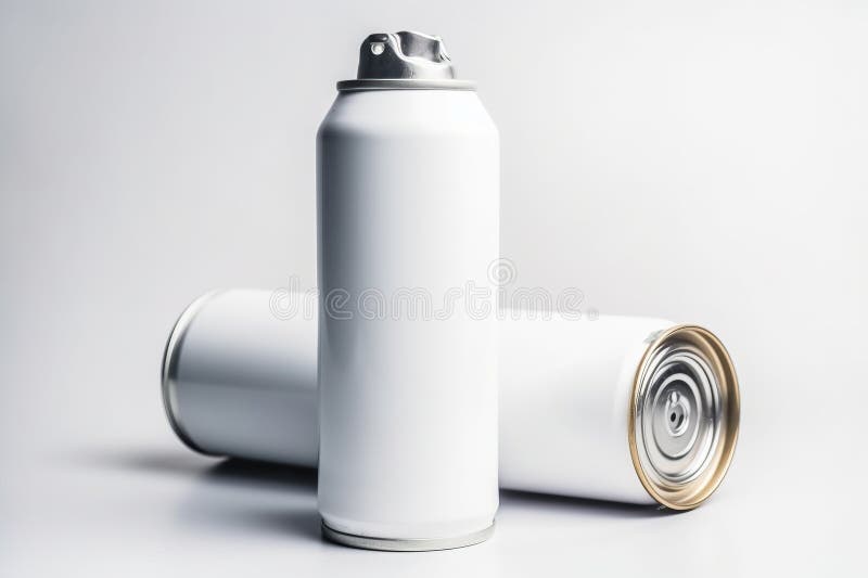 Spray Can Mockup with Paint. Header for Text on a White Background. AI ...