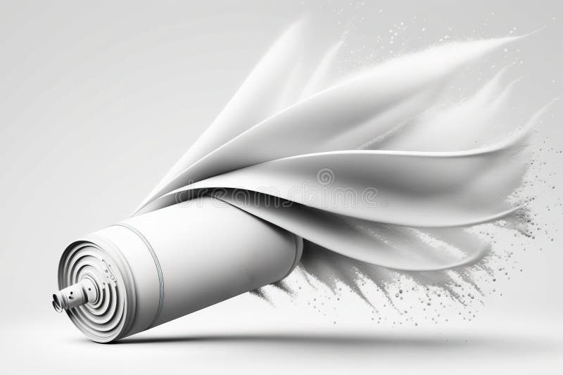 Spray Can Mockup with Paint. Header for Text on a White Background. AI ...