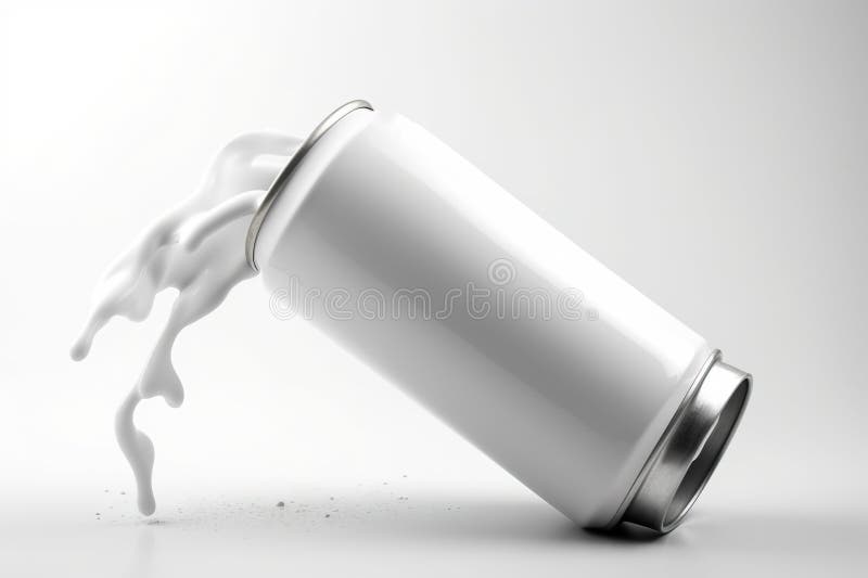 Spray Can Mockup with Paint. Header for Text on a White Background. AI ...