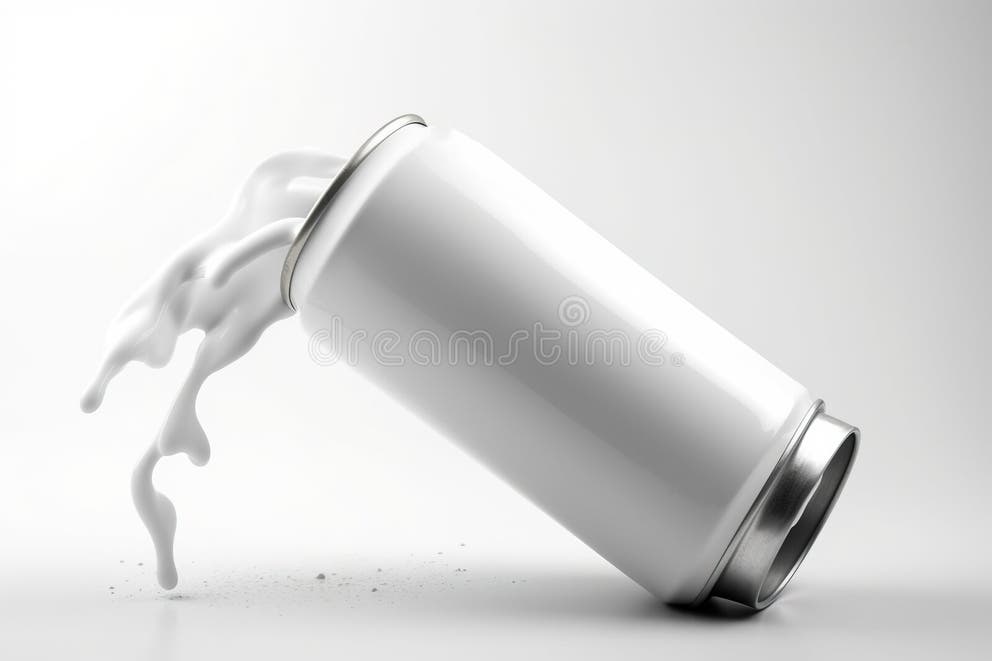 Spray Can Mockup with Paint. Header for Text on a White Background. AI ...