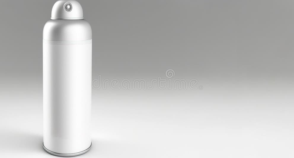 Spray Can Mockup with Paint. Header for Text on a White Background. AI ...