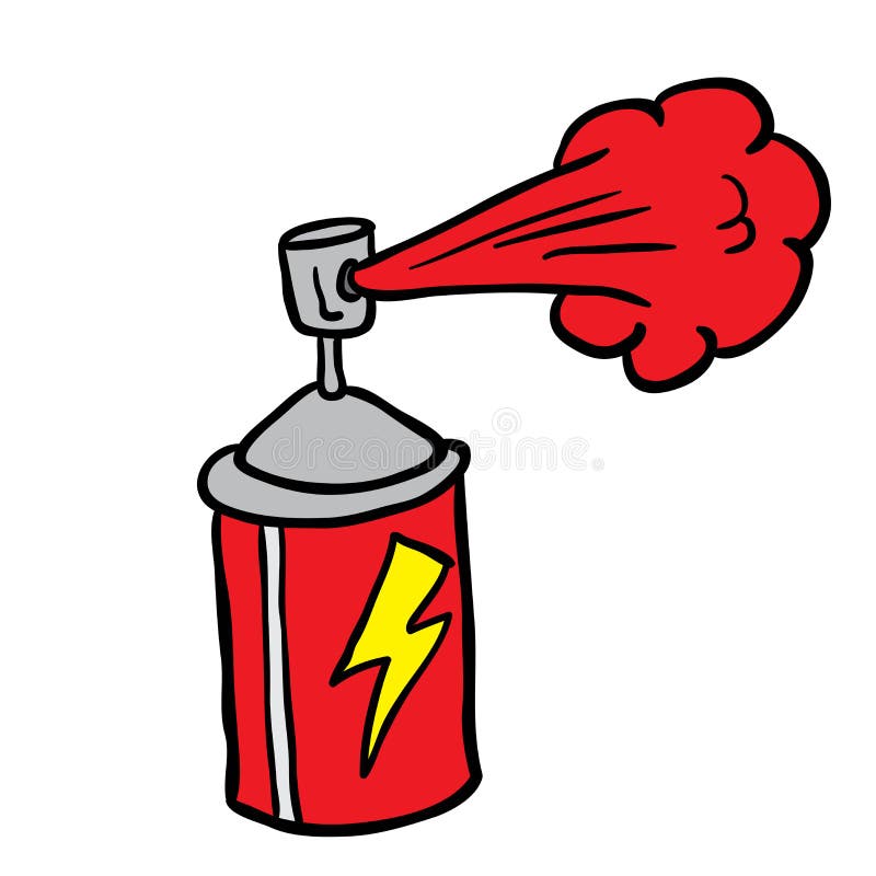 Spray can stock illustration. Illustration of silly - 108387029