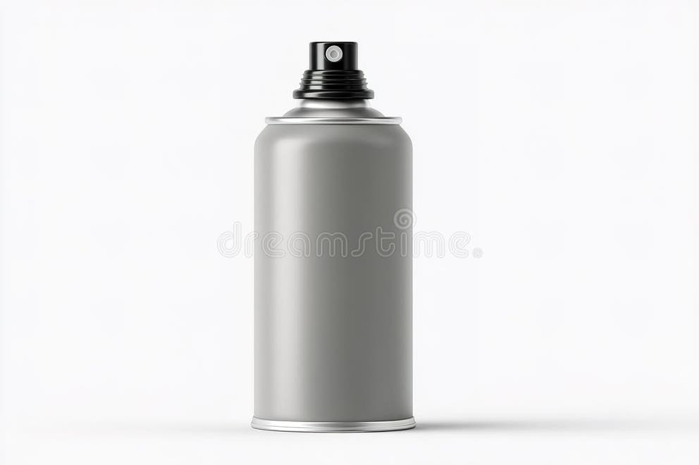 Spray Can Stands Upright on a Clean Surface, Ready for Use in Various ...