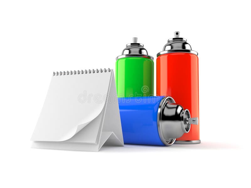 Spray can with note stock illustration. Illustration of aerosol - 192035756