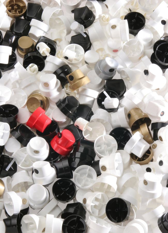 Spray caps 2 stock image. Image of nozzle, chrome, spray - 6004705