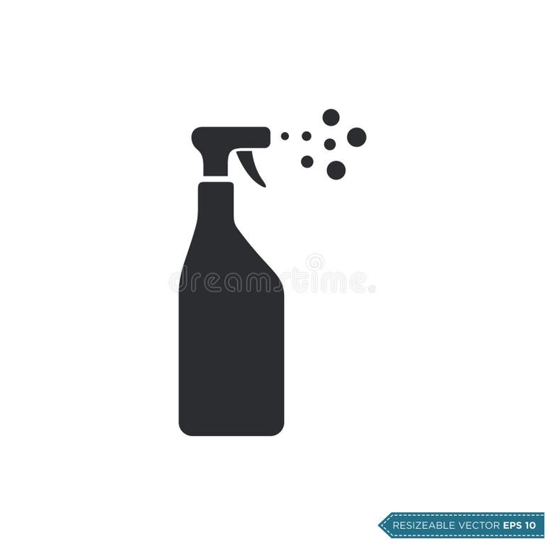 Simple Trendy Spray Cleaner Icon Vector Template Illustration Design ...
