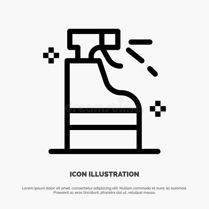 Spray, Cleaning, Detergent, Product Line Icon Vector Stock Vector ...
