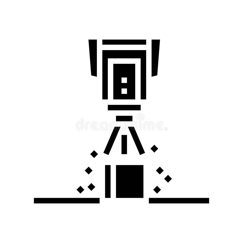 Spray Coating Application Materials Engineering Glyph Icon Vector ...