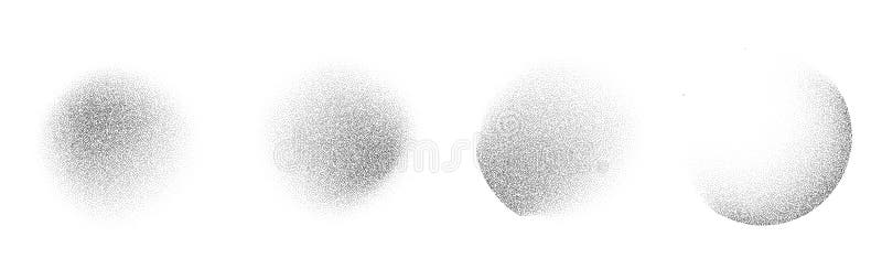 Spray Gradient Noise Texture. Dotted Rounds with Grunge Textured Effect ...