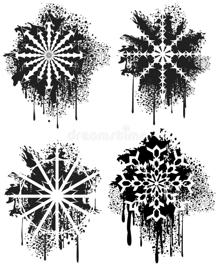Grunge ink set stock vector. Illustration of graffiti - 11651472