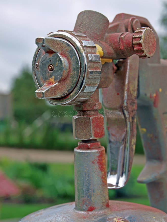 Spray gun 2 stock image. Image of used, color, tool, metal - 20824465