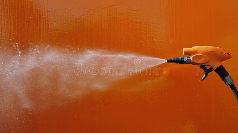 Water Spray Gun Spraying Wall Stock Photo - Image of revitalization ...