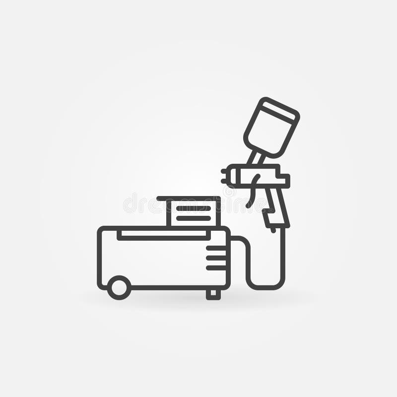 Air Compressor Vector Icon on White Background. Flat Vector Air ...