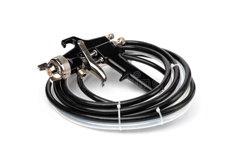 Spray Gun for Compressor Isolated on White Background Stock Photo ...