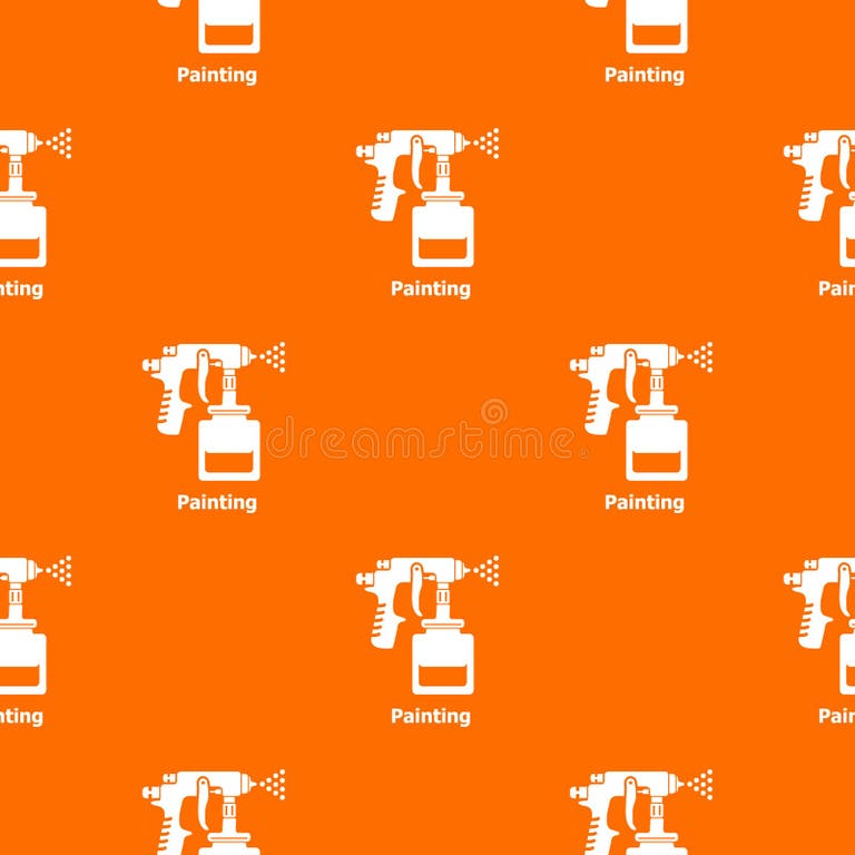 Spray Gun Pattern Vector Orange Stock Vector - Illustration of ...