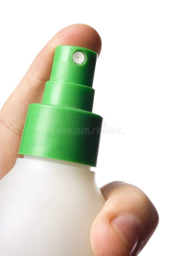 Spray in the hand stock photo. Image of hand, tool, chore - 7930534
