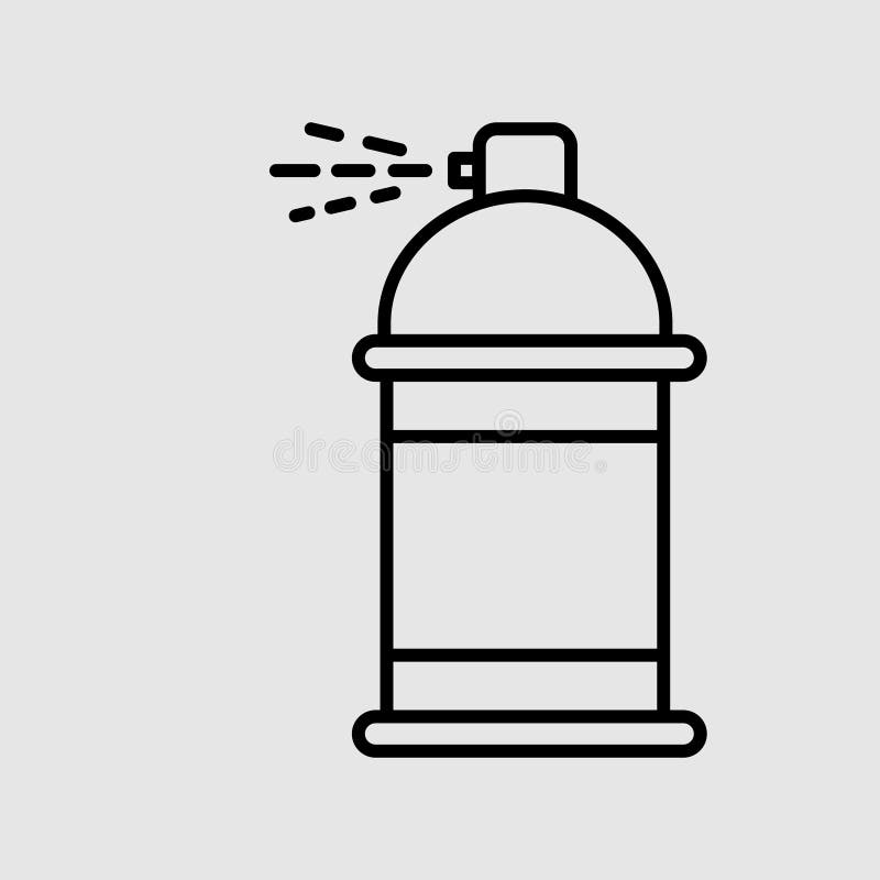 Spray Happy Birthday Icon stock vector. Illustration of invitation ...