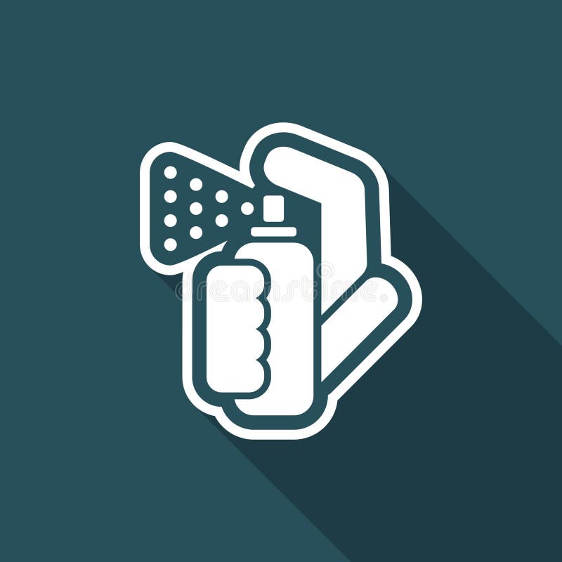 Spray icon stock vector. Illustration of spray, color - 118520595
