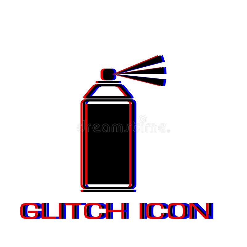 Spray icon flat. stock vector. Illustration of odor - 137540107
